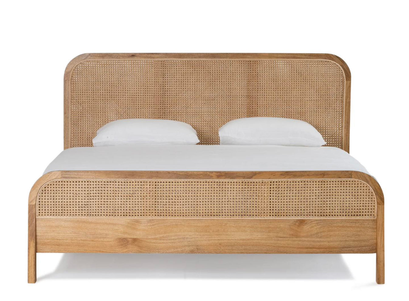 Tula Wooden Rattan Bed | Urban Ashram