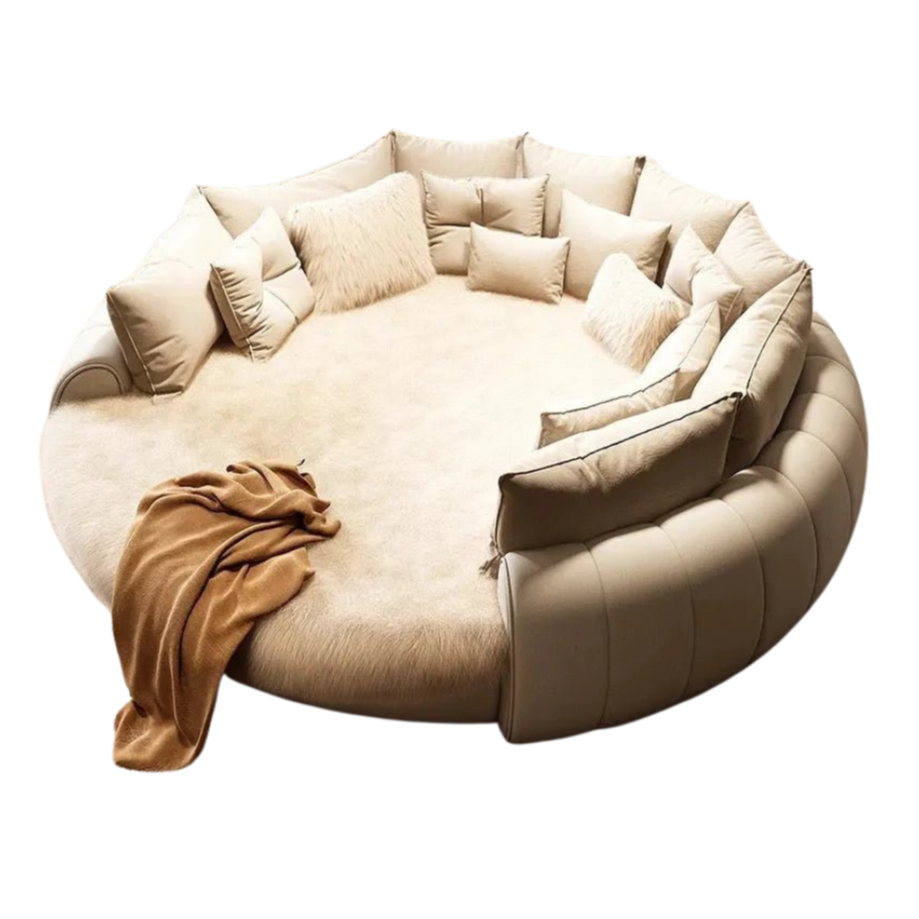 Dream Lounger Luxe Round Movie Bed | Urban Ashram