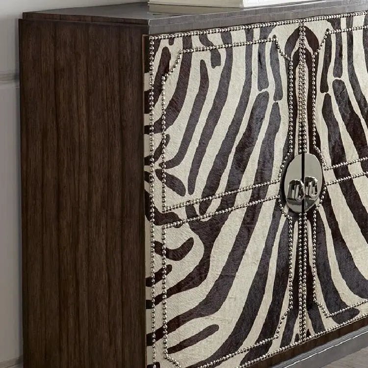Vann Zebra Black Console Cabinet | Urban Ashram