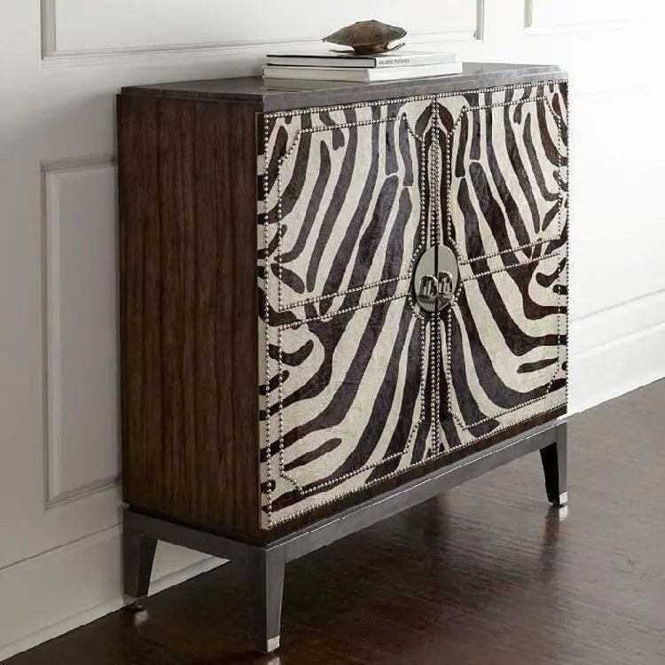 Vann Zebra Black Console Cabinet | Urban Ashram